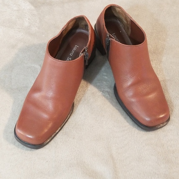 Laura Scott | Shoes | Laura Scott Size 6m Brown Leather Half Boot ...